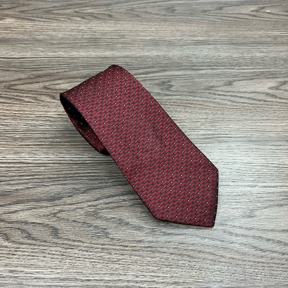Murano | Accessories | Murano Red W White Black Check Silk Tie | Poshmark